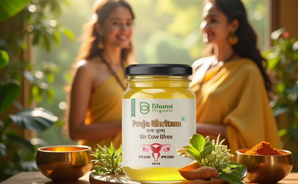 Praja Ghritam Gir Cow Ghee: A Natural Ayurvedic Remedy for PCOS & PCOD ...