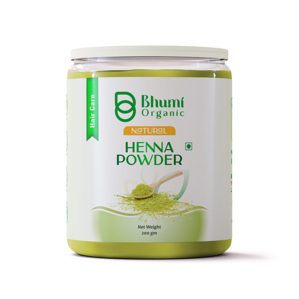 Bhumi Organic Pure Henna Powder 400g | Natural Hair Color & Conditioner ...